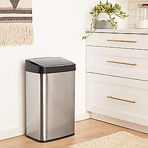 Ninestars DZT-50-28GD 13.2 Gallons / 50 Liters, Gold, Stainless Steel, Motion Sensor Trash Can