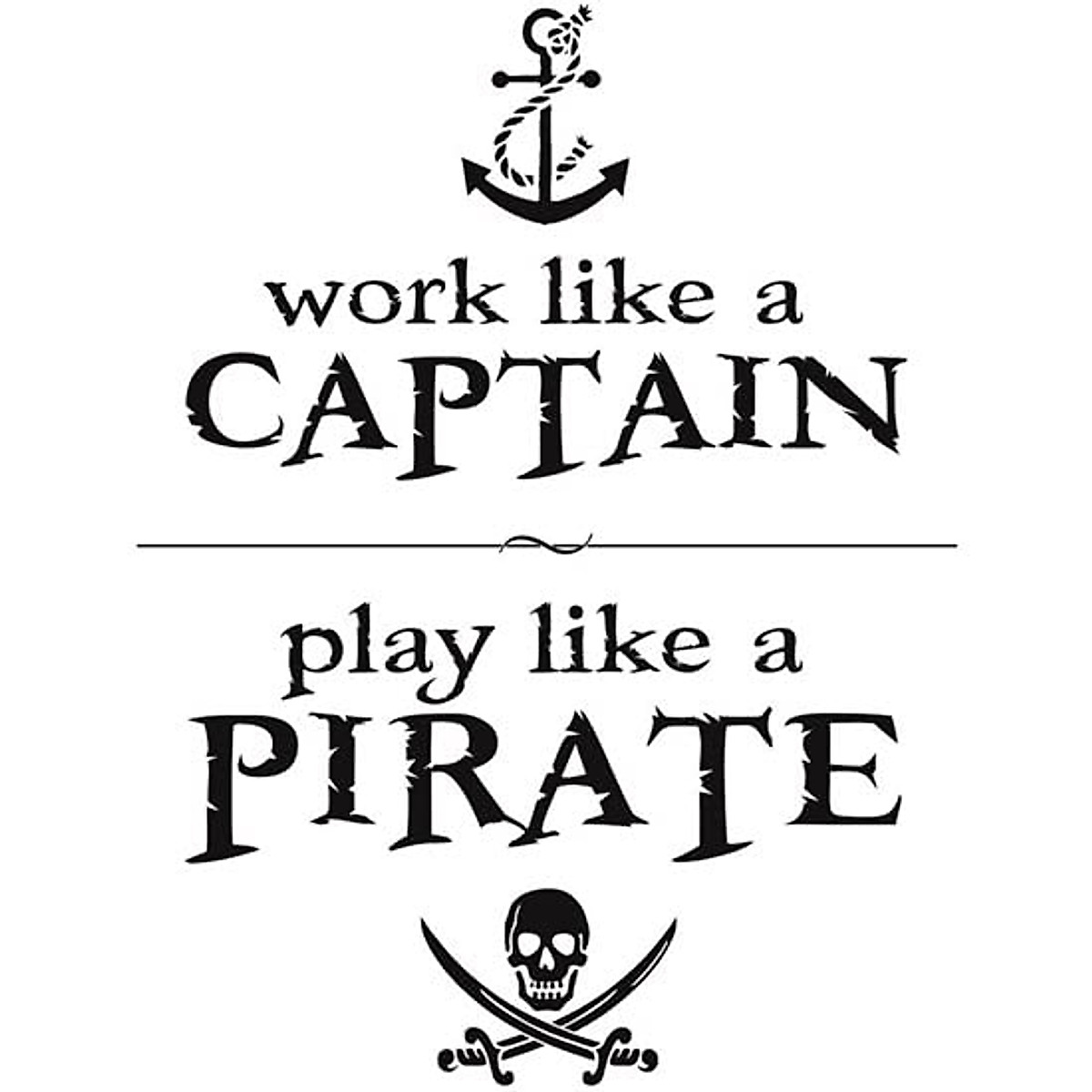 CafePress Work Like A Captain, Play Like A Pirate Mugs Ceramic Coffee Mug, Tea Cup 11 oz