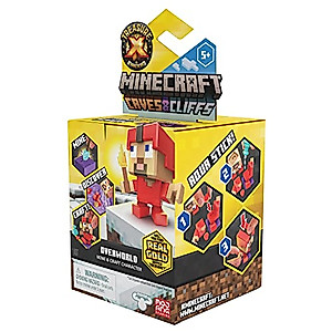 Treasure X Minecraft Caves & Cliffs Multi Pack. Overworld Minecraft Characters. Mine, Discover & Craft with 10 Levels of Adventure & 12 Mine & Craft Characters to Collect. 2 Pack