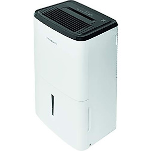 Frigidaire FFAD5033W1 Dehumidifier, High Humidity 50 Pint Capacity with a Easy-to-Clean Washable Filter and Custom Humidity Control for maximized comfort, in White