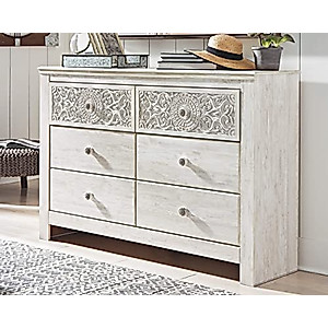 Signature Design by Ashley Paxberry Boho 6 Drawer Dresser, Whitewash