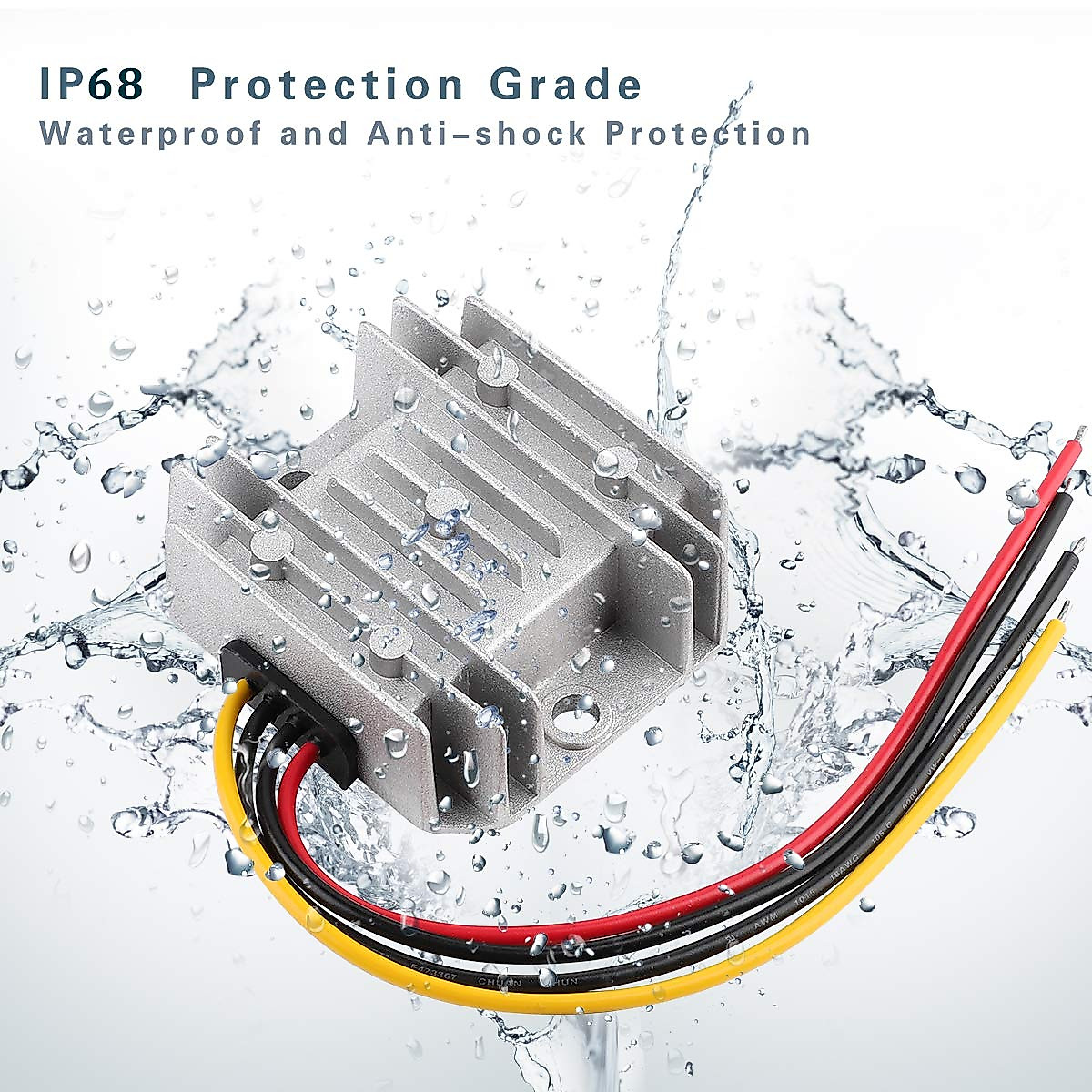 Golf CART Voltage Reducer Automatic Buck Boost Converter DC 8V-40V to 12V 3A 36W Step Down Up Regulator Waterproof Module Transformer