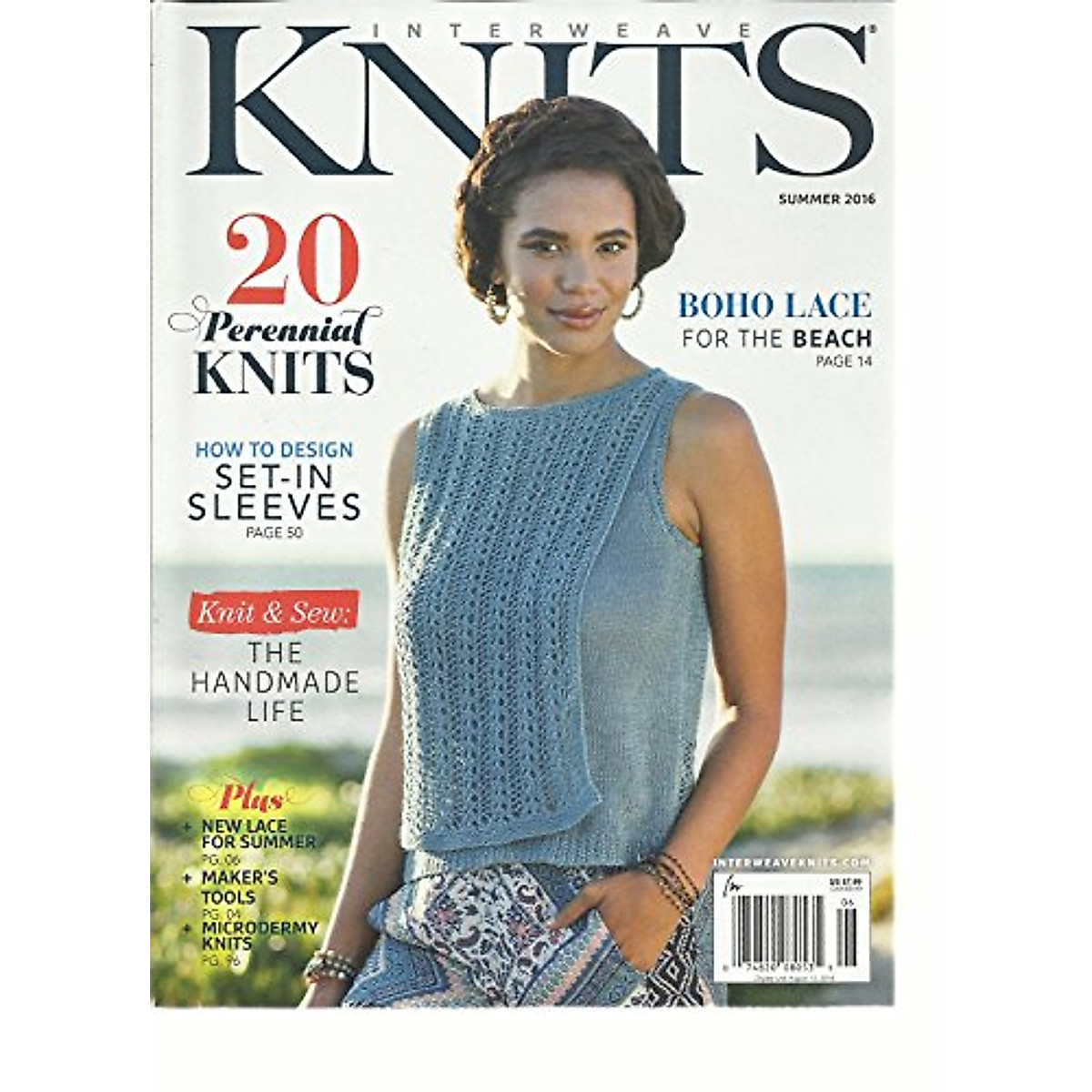 INTERWEAVE KNITS MAGAZINE, BOHO LACE FOR THE BEACH SUMMER, 2016