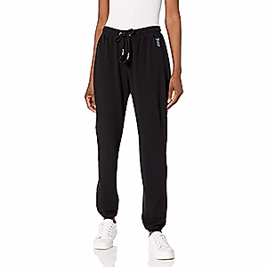 Juicy Couture Women's Novelty Tip Jogger, Deep Black, Large