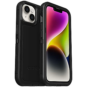 OtterBox iPhone 14 & iPhone 13 Defender Series XT Case - BLACK , Screenless, Rugged , Snaps to MagSafe, Lanyard Attachment