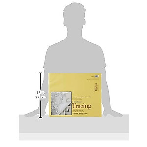 Strathmore 300 Series Tracing Paper Pad, Tape Bound, 14x17 inches, 50 Sheets (25lb/41g) - Artist Paper for Adults and Students