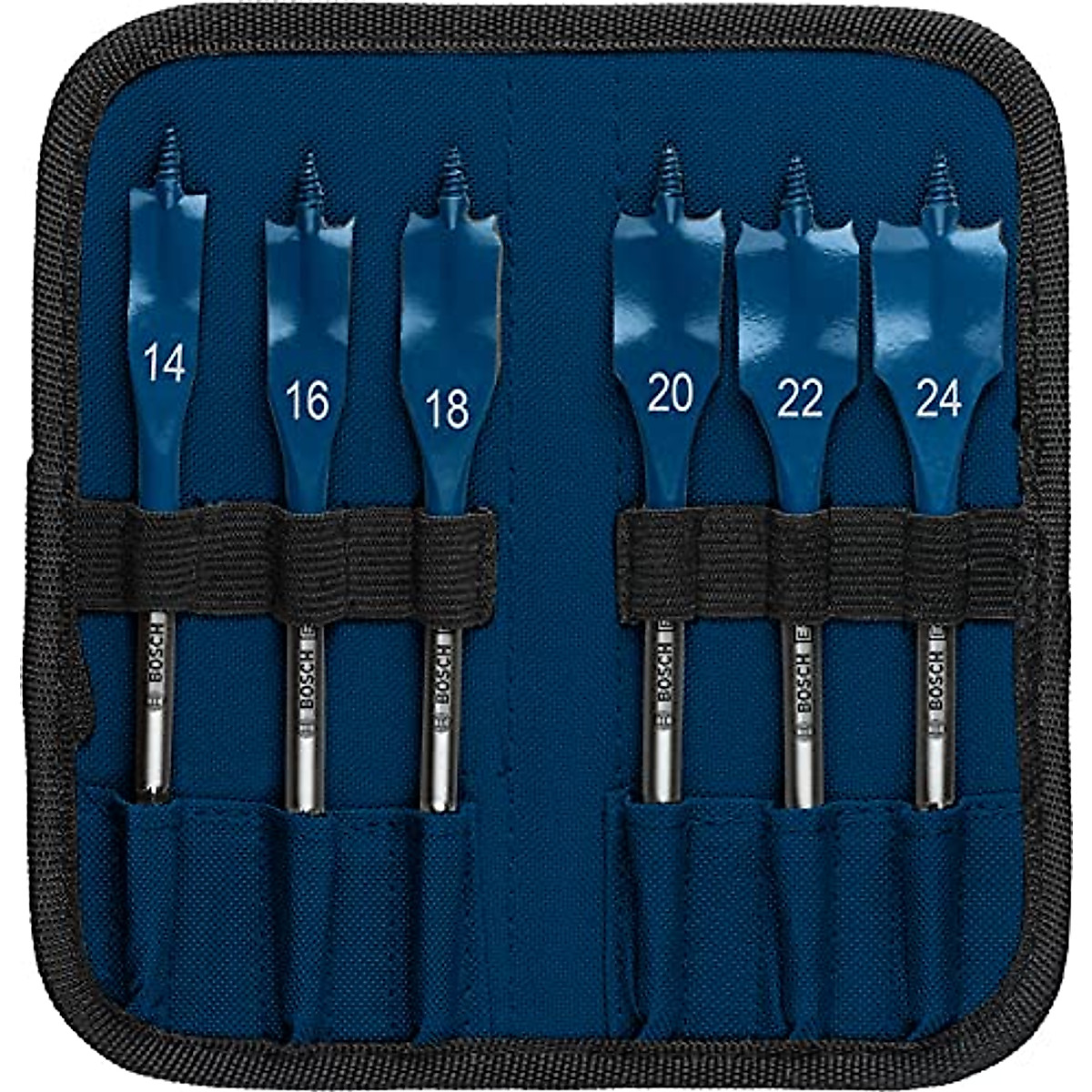 Bosch Professional 6X Expert SelfCut Speed Spade Drill Bit Set (Ø 14-24 mm, Accessories Rotary Impact Drill)