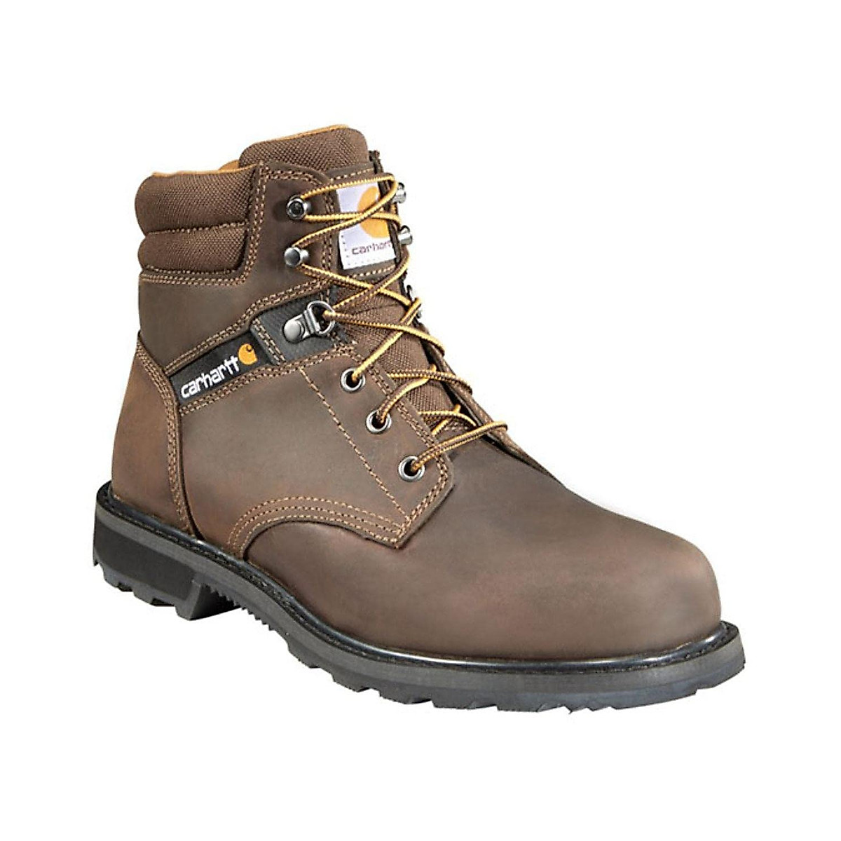 Carhartt Men's Traditional Welt 6" Steel Toe Work Boot Construction, Crazy Horse Brown Oil Tanned, 12