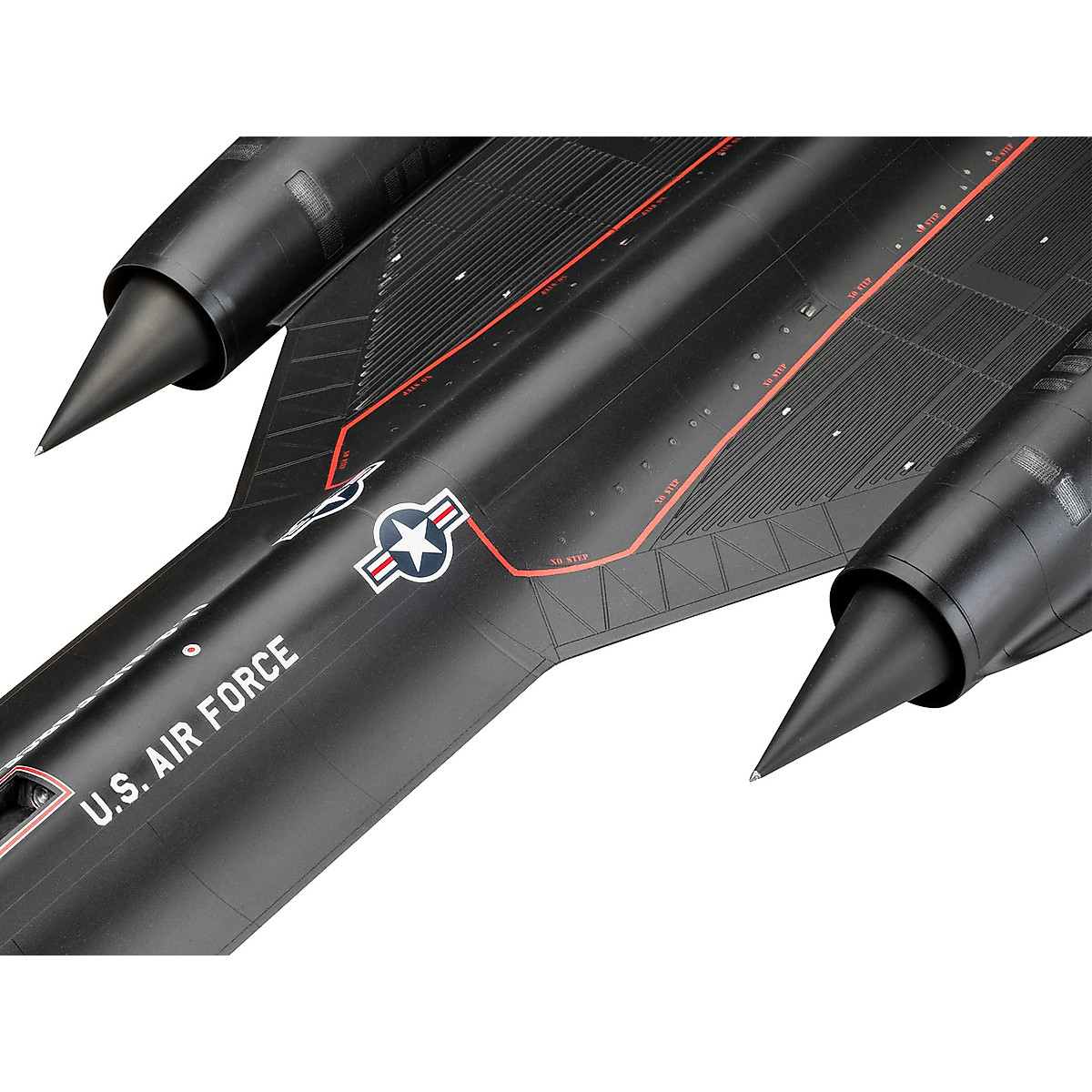 Revell Level 5 Model Kit Lockheed SR-71A Blackbird Stealth Aircraft The World's Fastest Stealth Jet 1/48 Scale Model