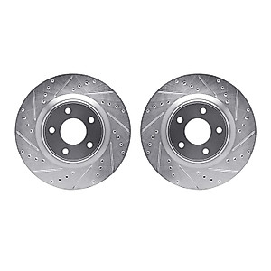 Dynamic Friction Company Front Disc Brakes Rotors Kit| Front Brakes Rotors| Brakes Rotors| Front Rotors| Front Disc Brakes Rotors| Fit 2013-2024 INFINITI JX35, QX60, QX50, Q60, Nissan Z