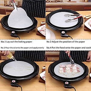 Baking Parchment Circles, Set of 100, 9 Inch Non Stick Round Parchment Paper for Springform Cake Tin, Toaster Oven, Microwave and so on