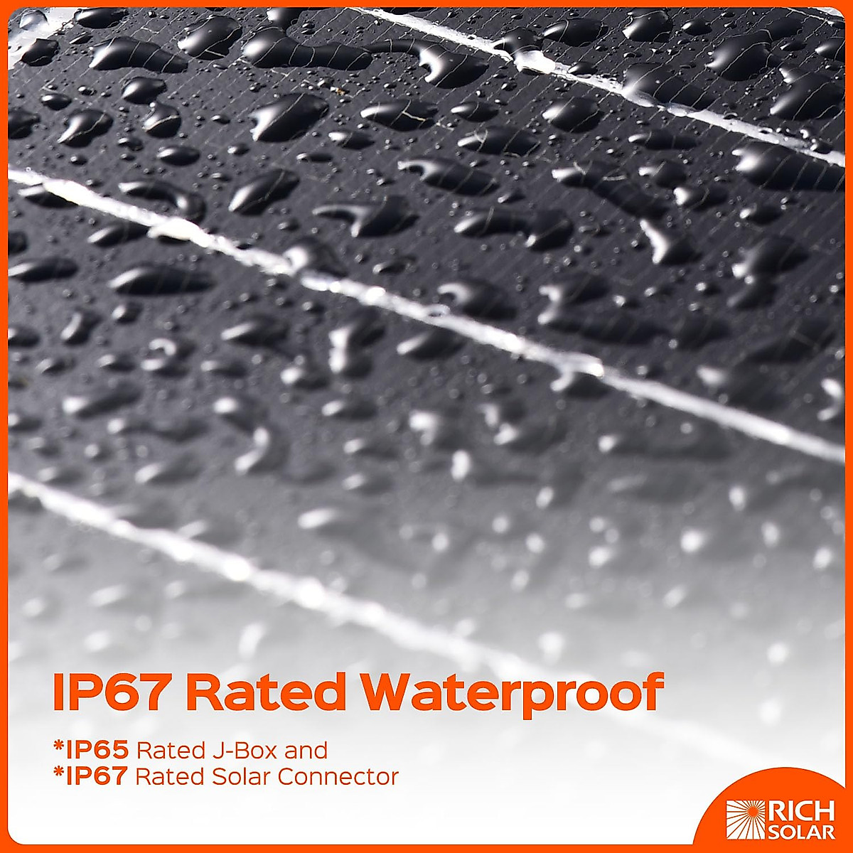 RICH SOLAR 150 Watt 12 Volt Monocrystalline Solar Panel High Efficiency Solar Module Charge Battery for RV Marine Boat Off Grid