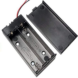 3Pcs 18650 Battery Storage Case 2 Slots x 3.7V for Batteries Holder Box Container with ON/Off and Switch (Battery Holder)