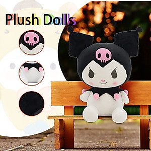 10" Cute Anime Plush Doll,Kawaii Cartoon Stuffed Plushie Toy,Gift for Children Girls Fans (Pink)