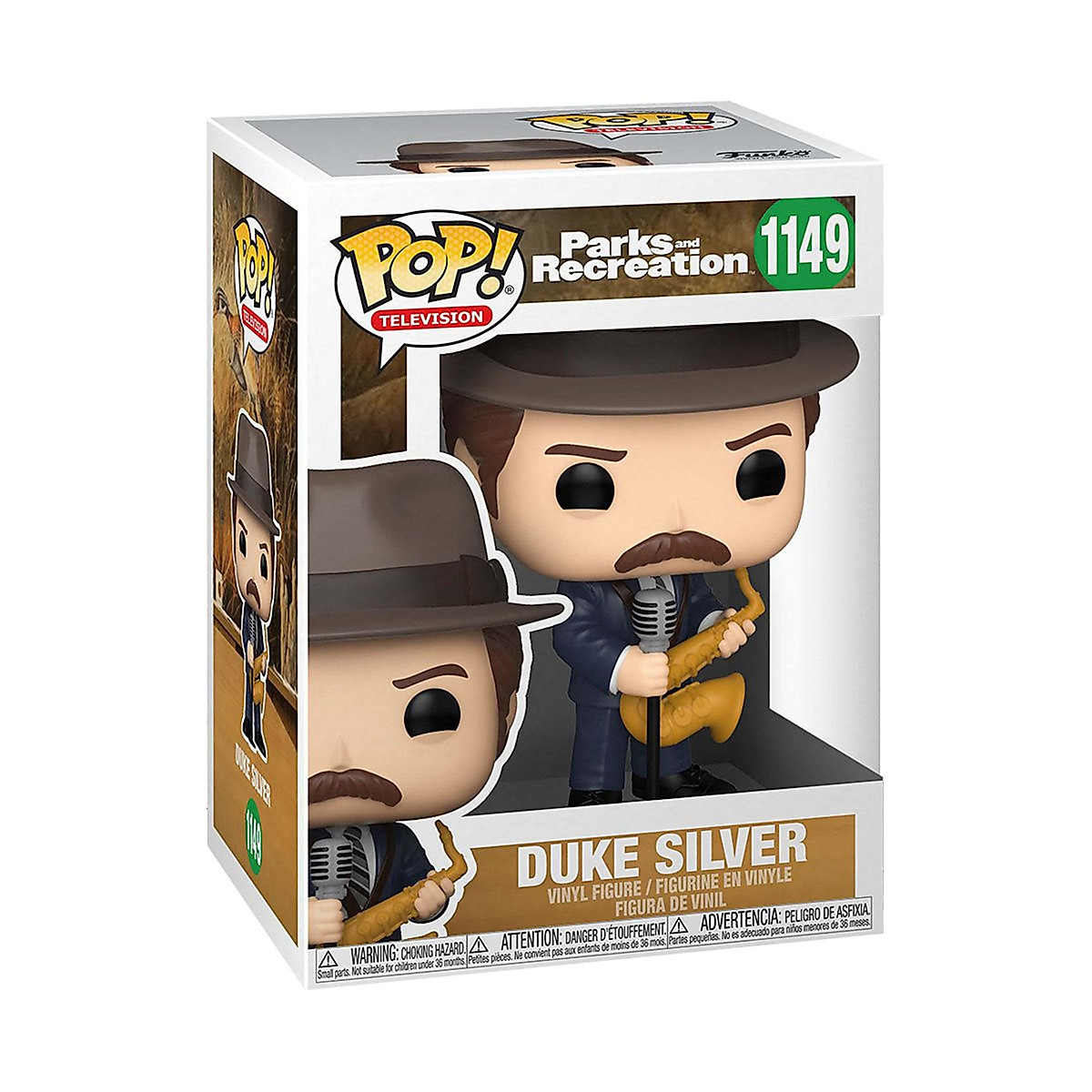 Funko POP Pop! TV: Parks and Rec - Duke Silver, Multicolor, 3.75 inches, 56167