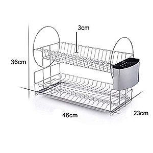 SDGH Stainless Steel Dish Rack - Drain Rack Kitchen Dish Rack Tablewarenb Storage Rack