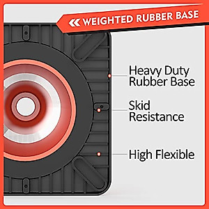 RoadHero (8 Pack) Traffic Safety Cones 18 Inch, PVC Cone with Black Weighted Base, Orange Cones with Reflective Collar, Cones for Parking Lot, Construction Events, Road Safety