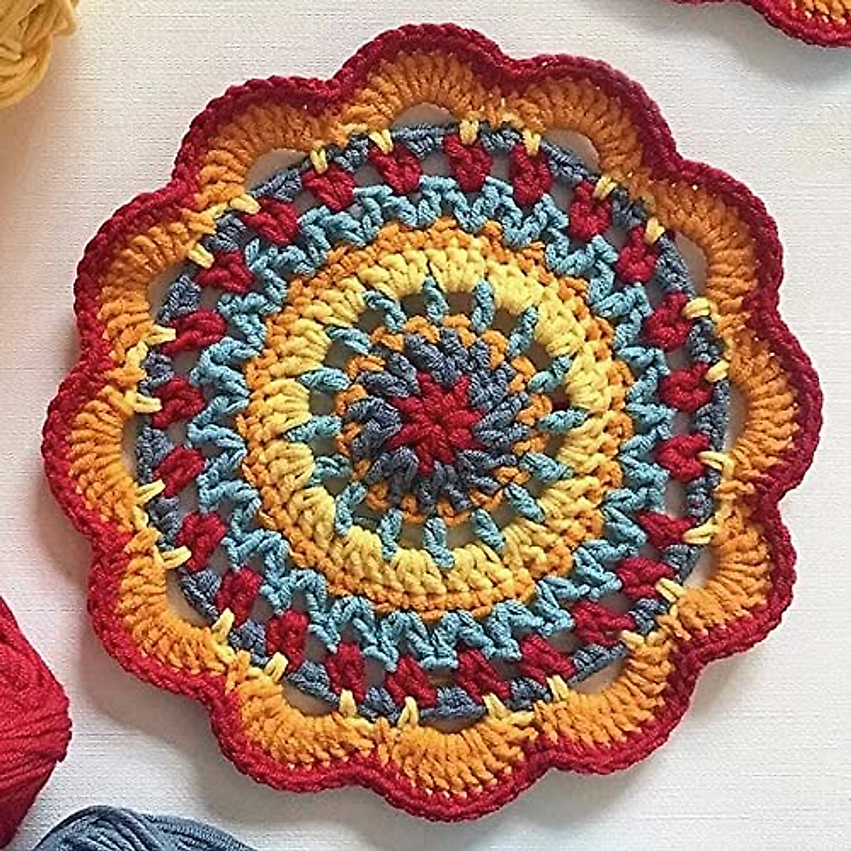 200g Blue Cotton Acrylic Crochet Yarn Soft Warm Yarn DIY Craft Scarf Hat Shawls Sweaters