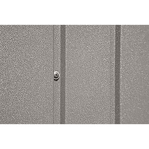 Arrow Shed Elite 10' x 12' Outdoor Lockable Gable Roof Steel Storage Shed Building, Cool Grey