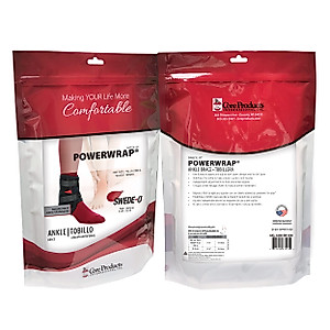 Core Products Swede-O PowerWrap Stabilizing Ankle Brace, No-tie Laces, Adjustable & Reinforced, Black, Regular