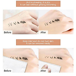 4d Silk Fiber Lash Mascara, SENANA MARINA Eyeliner & Mascara Set - Black Liquid Eyeliner Pencil/Waterproof Mascara - Sky High Mascara Black Volume and Length Lengthening No Clumping