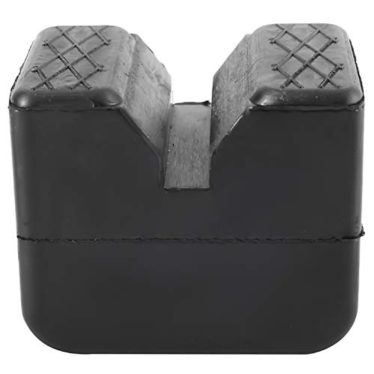 Toolly 4 Packs Floor Jack Pad Adapter for Jack Stands 2-4 Ton Universal Heavy Duty Rubber Jack Disk Pads Slotted Frame Rail Pinch Welds Protector for Lifting Car