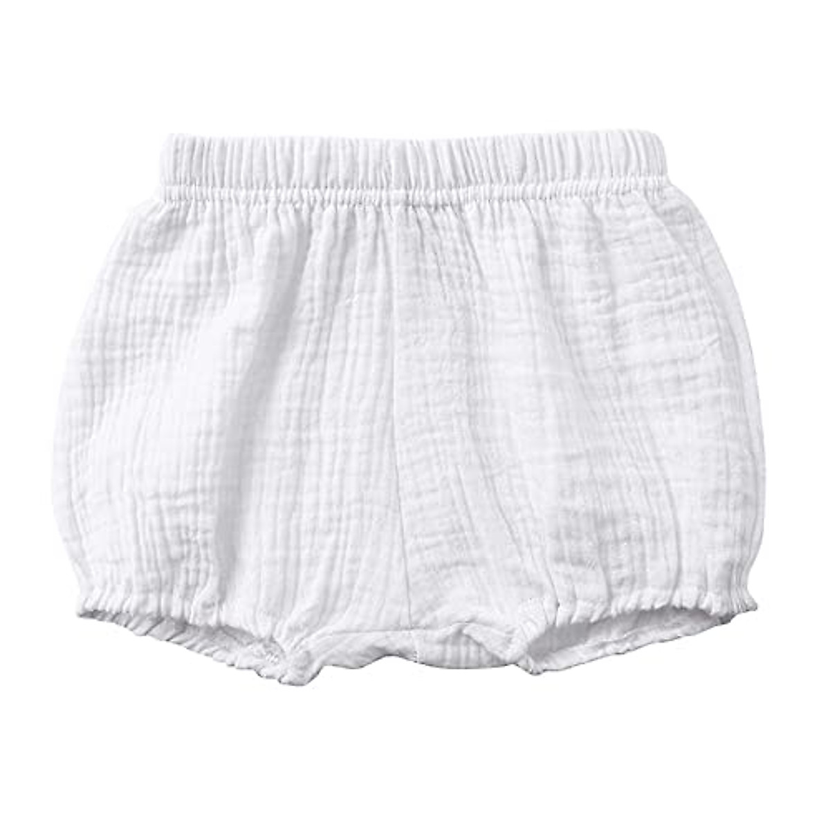 EISHOW 5 Packs Infant Baby Summer Shorts Soft Loose Bloomers Unisex Girls Boys Cotton Linen Blend Harem Triangle Shorts Pants