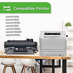 Aztech Compatible Toner Cartridge Replacement for HP 05A CE505A HP Laserjet P2035 P2035N P2055DN Printer (Black, 1-Pack)