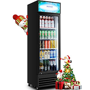 BODEGACOOLER commercial refrigerators glass door, 9 cu.ft commercial beverage refrigerator, glass door display refrigerator for beer,bar,drink, commercial merchandiser refrigerator, commercial fridge.