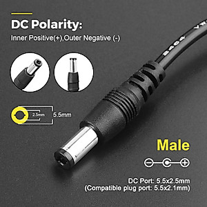 LeTaoXing AC DC 12V 800mA Power Supply Security Camera AC/DC Power Adapter 12V 0.8A 5.5mm x 2.1mm 9.6 Watt 12Volt