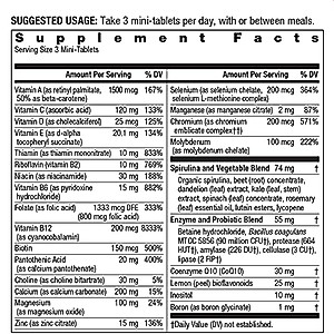 Rainbow Light 50+ Mini-Tablet Multivitamin, 90 Mini-Tablets