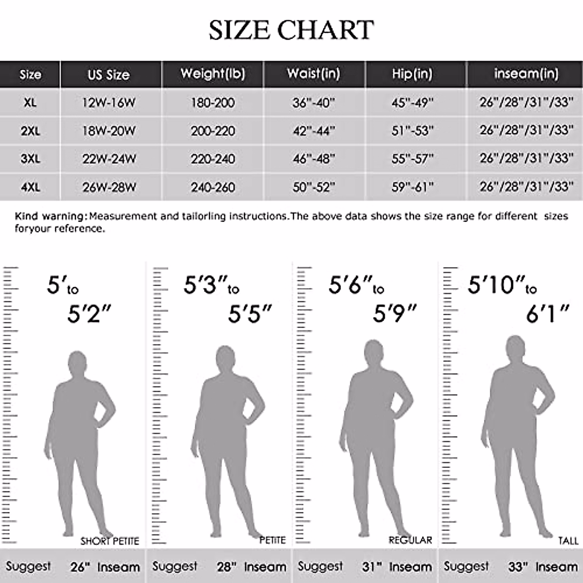 Women's Plus Size Dress Yoga Leggings with Pocket High Waist Stretch Bootcut Flared Leg Pants for Indoor Sport 4XL-D Black