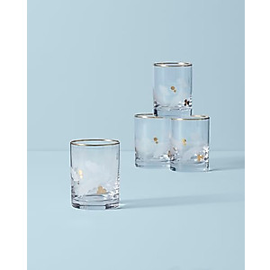 Lenox 886861 Holiday Gold 4-Piece Double Old Fashioned Set