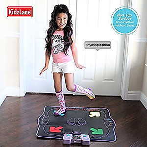 Kidzlane Light Up Dance Mat for Kids | Wireless Dance Mat with Wireless Bluetooth/AUX or Built in Music | Dance Game for Kids with 4 Game Modes | Dance Mats for Girls & Boys Ages 6-12 Years & Plus