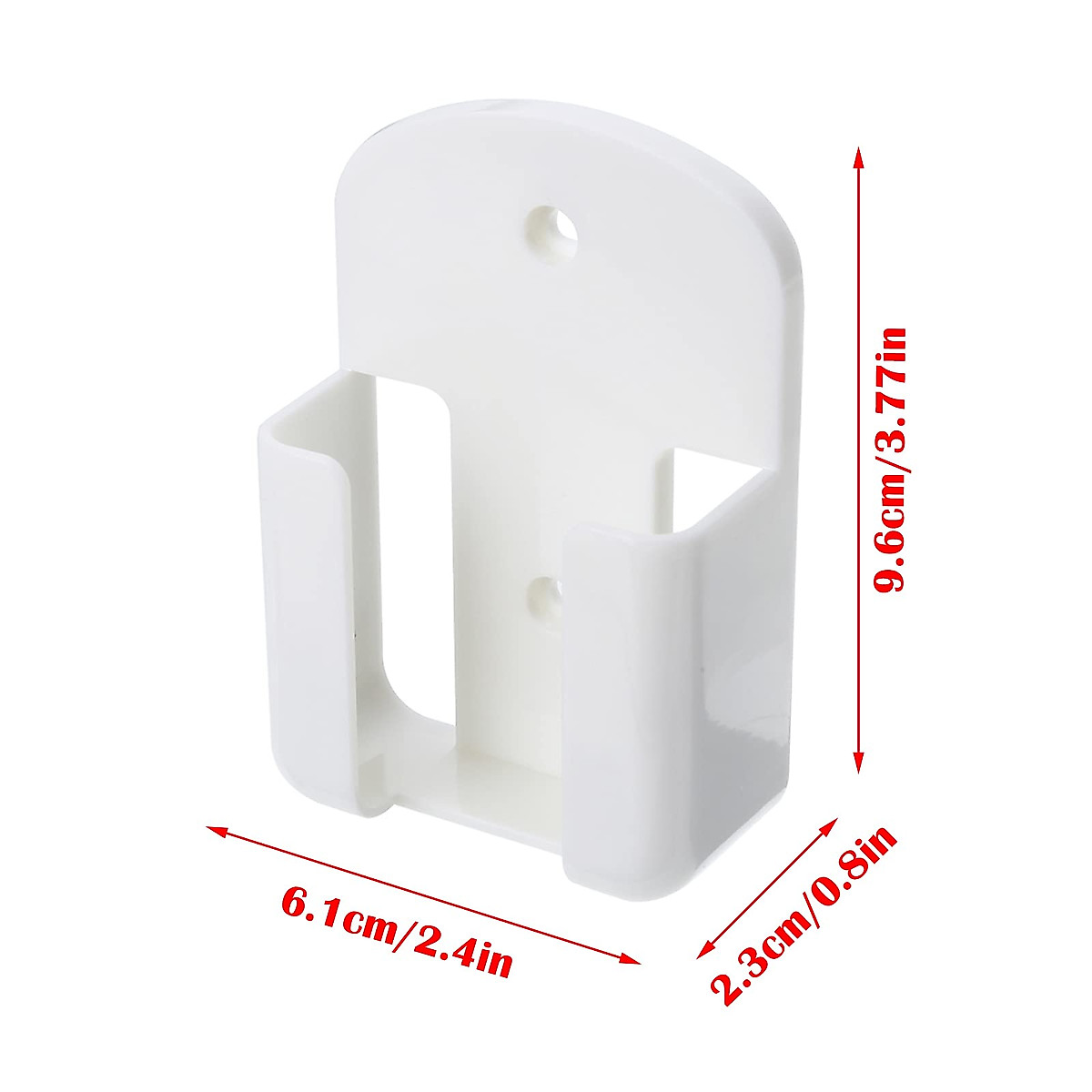 MGGi 2 Pack Remote Control Holder Rack Wall Mounted Air Condition TV Remote Storage Box Organizer, Wall-Mounted Organizer Self Adhesive Media Storage Box Case for Air Conditioner Controller - White