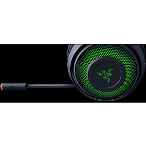 Razer Kraken Ultimate RGB USB Gaming Headset: THX 7.1 Spatial Surround Sound - Chroma RGB Lighting - Retractable Active Noise Cancelling Mic - Aluminum & Steel Frame - for PC & Mac - Classic Black