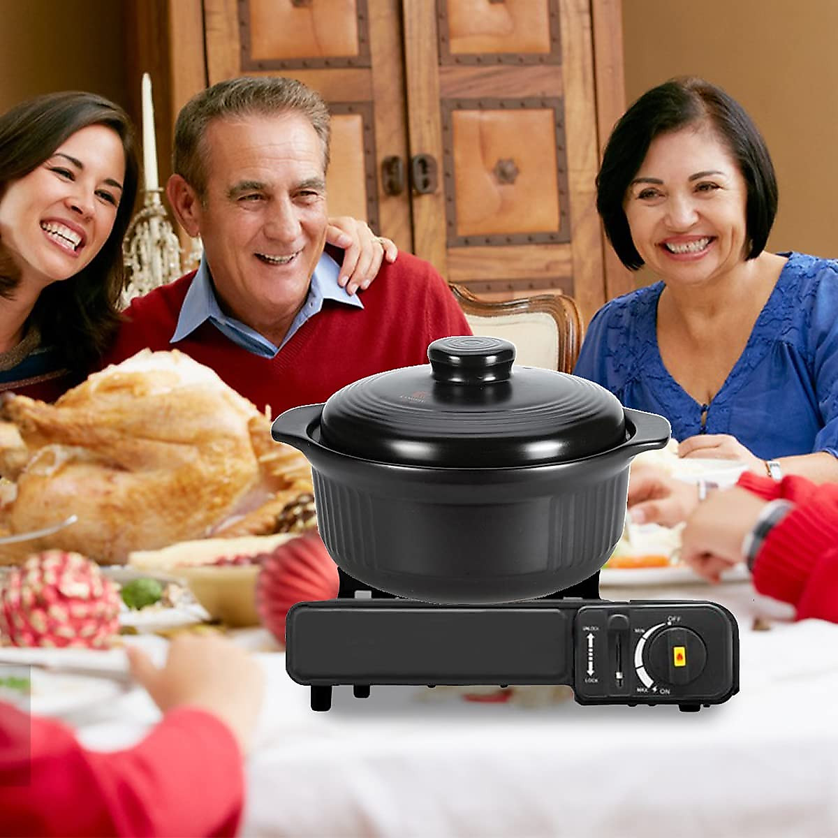 ShellKingdom Camping Stove Portable Outdoor Emergency Butane Stove Burner with Carrying Case For Camping, Picnics, Hiking, BBQ