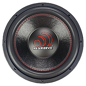 Massive Audio GTX122 – 12 Inch Car Audio Subwoofer, High Performance Subwoofer for Cars, Trucks, Jeeps - 12" Subwoofer 700 Watt RMS, 1400w MAX Dual 2 Ohm, 2.5 Inch Voice Coil. Sold Individually