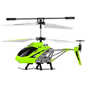 Syma S107G 3 Channel RC Radio Remote Control Helicopter with Gyro - Green