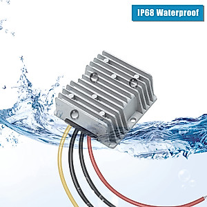 48V Step Down to DC 12V 20A 240W DC/DC Converter Regulator Buck Reducer Waterproof for Golf Cart Club Car LED Strip Light