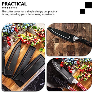 Hemoton 6pcs Scabbard Cutter Cutter Protector Kitchen Gadget Kitchen Utensil Plastic Knives Protectors Plastic Cutter Cover Cutter Protective Cover Cutter Accessories Cutter Sleeve