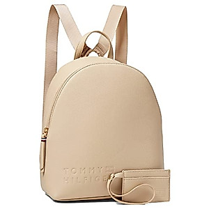 Tommy Hilfiger Bryony II Smalldome Backpack w/Hangoff Pebble PVC Fawn One Size