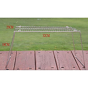 Happyyami Accessories small ultra light small cooling rack grill grill rack pot rack grid barbecue mini charcoal grill hibachi grill portable charcoal grill portable small grill