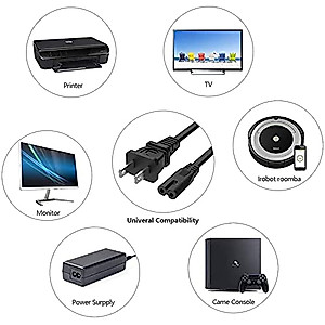 PPJ AC in Power Cord Outlet Socket Cable Plug Lead for Bose Wave Chord SoundTouch Music System IV Remote, CD Player and Radio