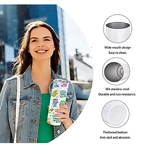 20 Oz Mental Gift for Women,Positive and Inspirational Gift for Women,Depression Prevention Tumbler,Birthday Cup for Friends Bestie,Mental Health Matters Insulated Skinny Tumbler with Lid (Pack of 1)