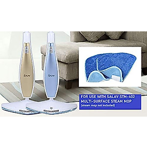 SALAV, Professional Series Mop Pad Refills for The Salav STM-402 Steam Mop, MP-102, Pack of 8