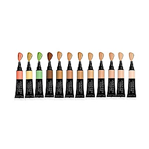 Palladio Full Coverage Concealer, Under Eyes Disguise, Creamy Face and Eye Concealer, Evens Skin Tone, Conceals Blemishes, Dark Circles and Fine Lines, Use with Concealer Brush, Toffee