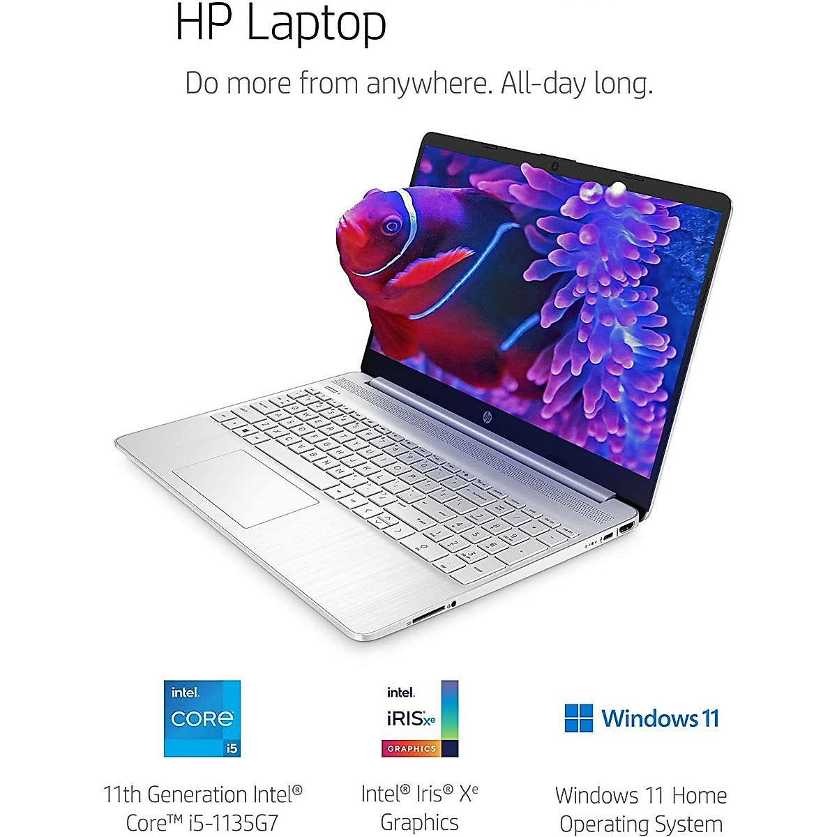 HP 2024 15.6 inch FHD Display Laptop, Intel Core i5-1135G7 up to 4.2GHz (Beats i7-1065G7), 16GB RAM, 512GB SSD, Intel Iris Xe Graphics, Webcam, WiFi, Bluetooth, with Gaming Mouse, Windows 11 Home