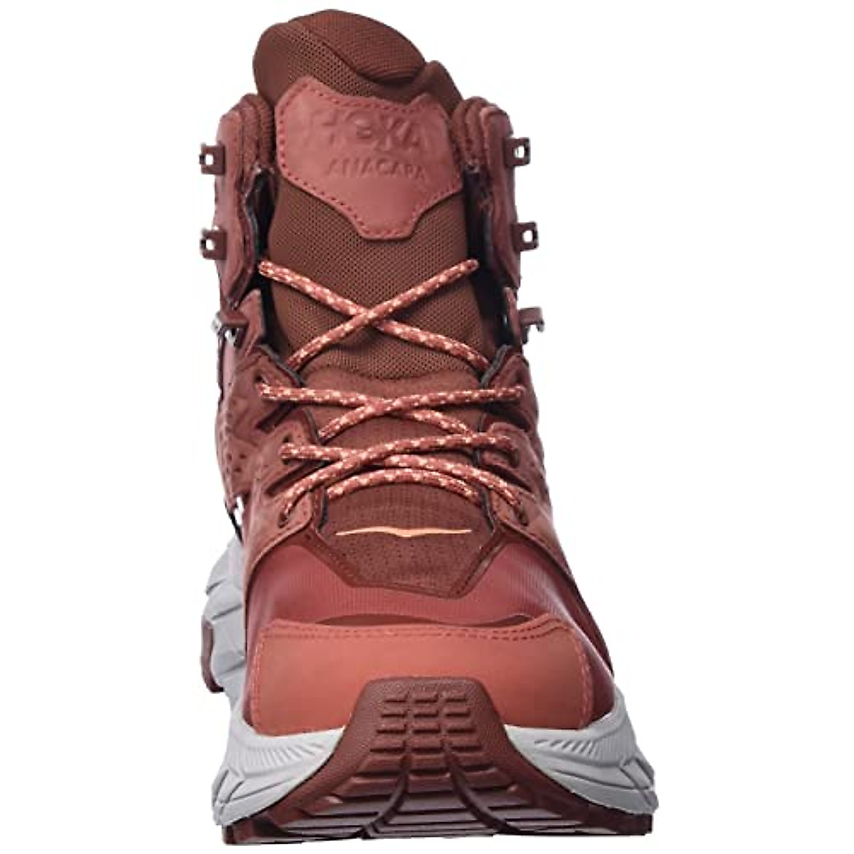 Hoka Women's Anacapa Mid GTX Hiking Boot (Hot Sauce/Cherry Mahogany, Numeric_8)