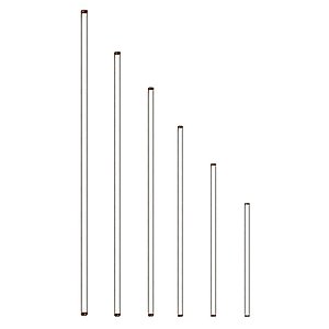 12PCS Glass Stirring Rod Stir Stick with Both Ends Round - 15.8" 13.8" 12" 10" 8" 6" Long - 2 Piece for Every Style -12pcs/pk (12)